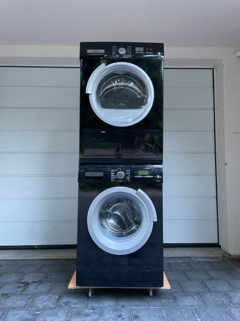 Waschturm Siemens, Waschmaschine und Tumbler schwarz | Kaufen auf Ricardo