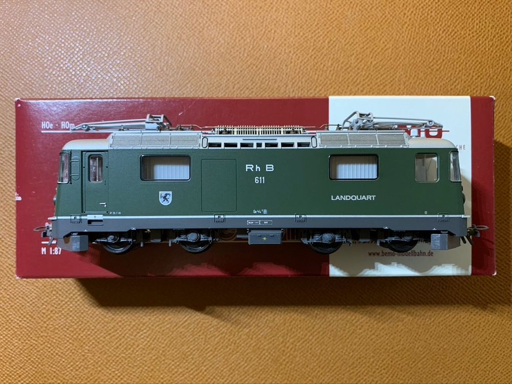 Bemo H0m 1358 100 Ge 4/4 II 611 Landquat RhB DC Digital | Kaufen auf ...