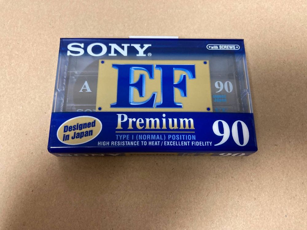 SONY PREMIUM EF-90 Audio Kassette, Sehr selten und Original! (Neu und originalverpackt) in ...