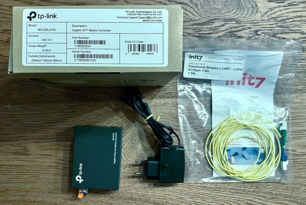tp-link MC220L FTTH Medienkonverter für Fiber7 von init7 (Gebraucht) in Winterthur für CHF 1 ...