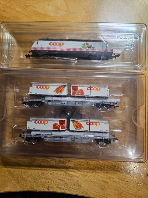 Coop Minitrix Lock und Kühlwagen (Neu (gemäss Beschreibung)) in für CHF ...