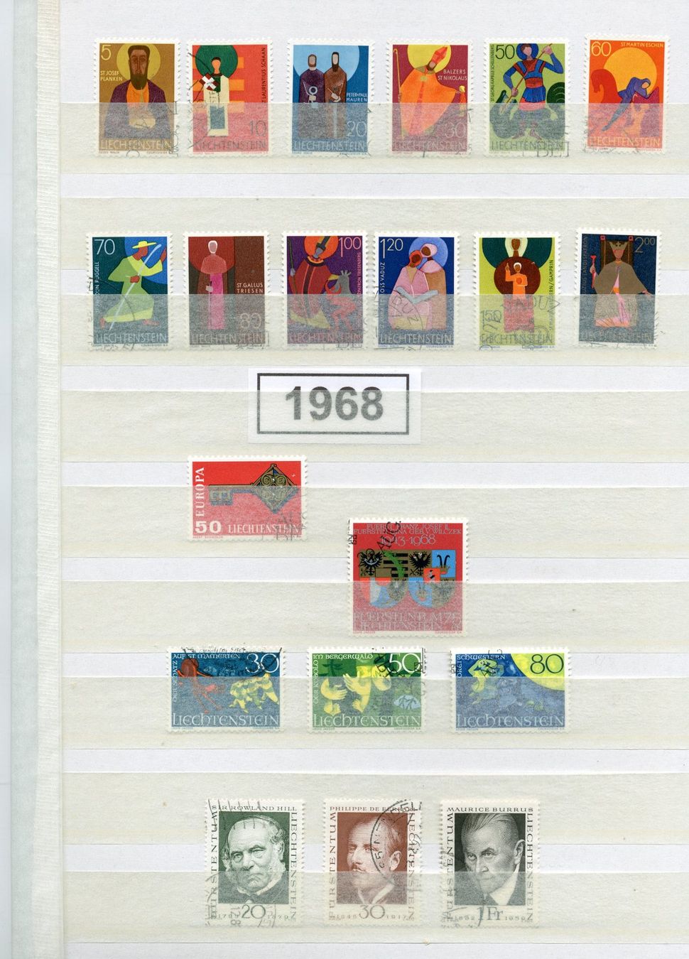 FL - 13 AUSGABEN 1968 - 1970 - TOP GESTEMPELT KOMPLETT (Gebraucht) in ...