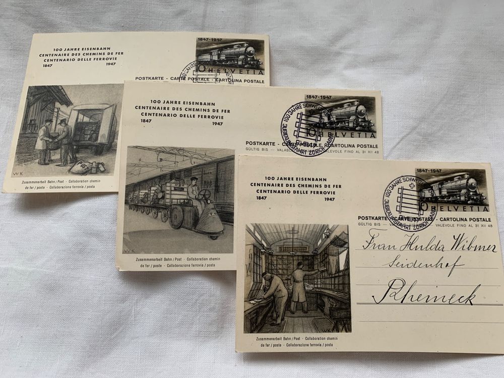 Postkarten 1947 8 Stk (Gebraucht) in Embrach für CHF 1.1 – mit Lieferung auf Ricardo kaufen