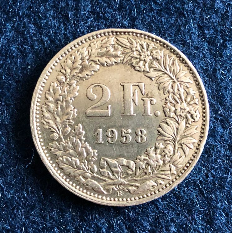 Silber 2-Fränkler 1958 | Kaufen auf Ricardo