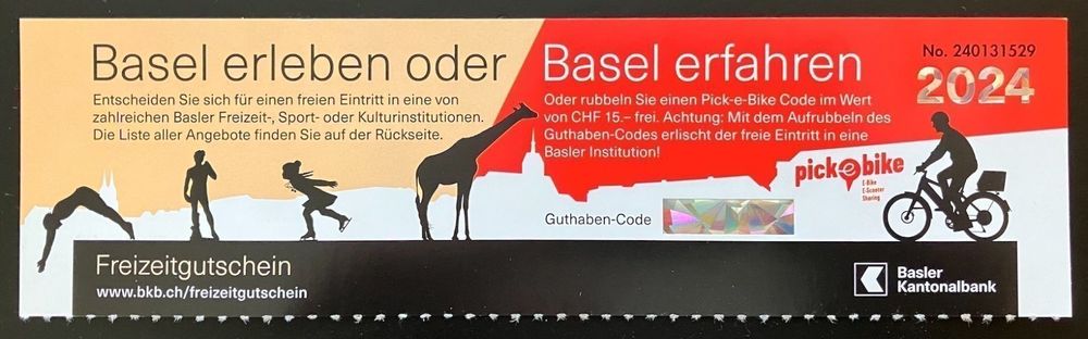 1 (von 5) eintritt . zoo basel . gültig bis ende '24 (Neu (gemäss Beschreibung)) in Allschwil ...