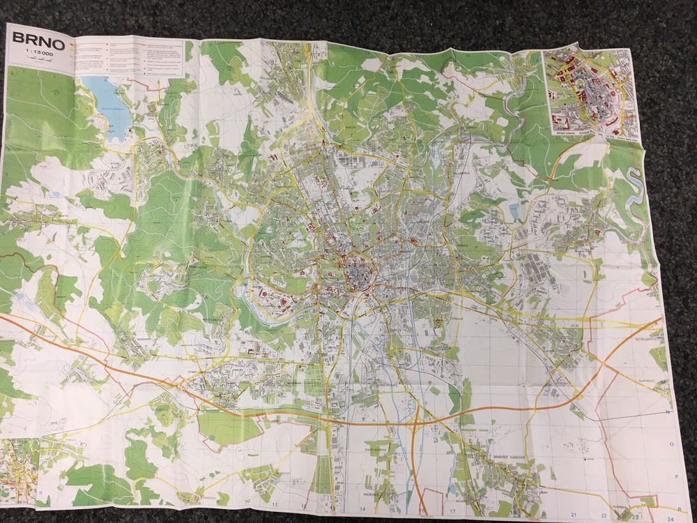 Alter Stadtplan BRNO (Tschechien) (Gebraucht) in Siegershausen für CHF 1 – mit Lieferung auf ...