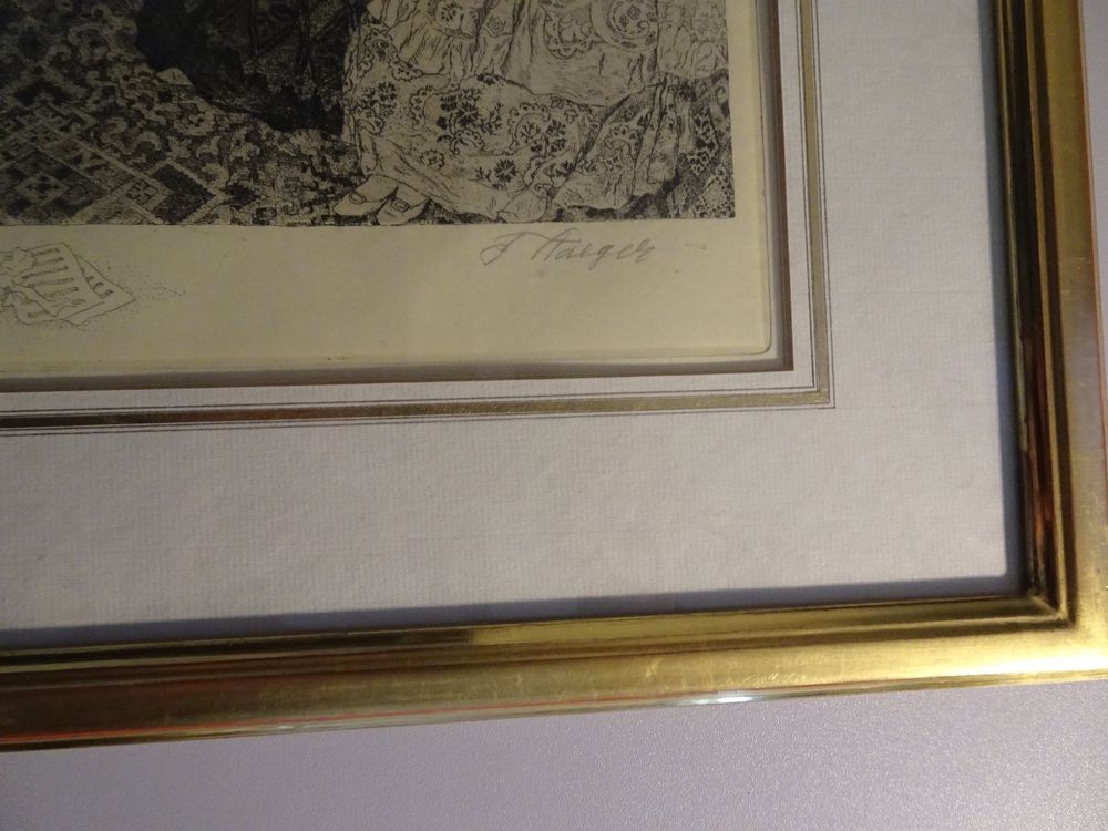 Ferdinand Staeger Altwiener Hausmusik Radierung (Gebraucht) in Siebnen ...