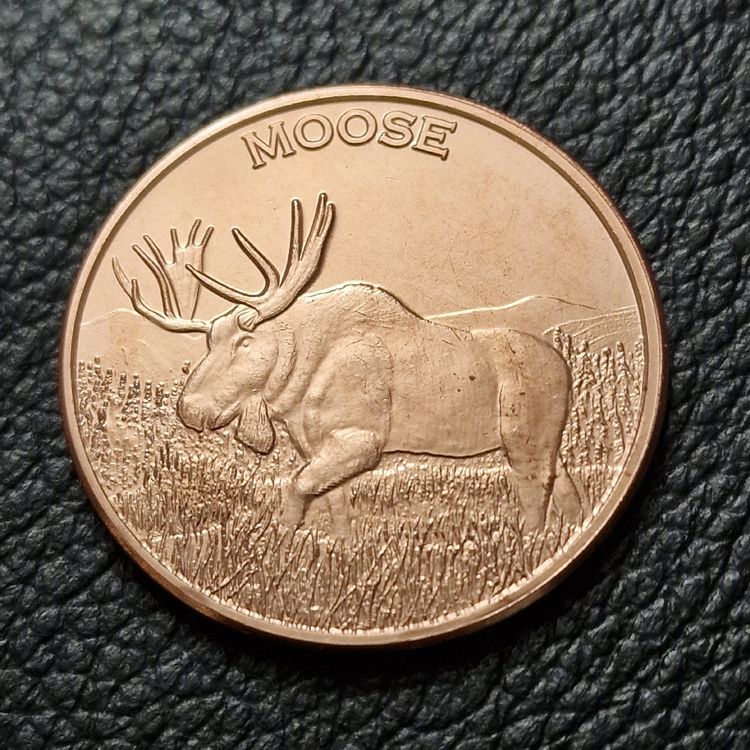 1 Oz / Unze / Once .999 Copper Round, Moose (Neuf (Voir description)) à ...