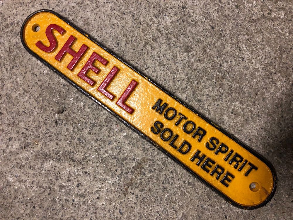 Shell benzin öl Tankstelle werbung classic reklame motor (Neu (gemäss ...