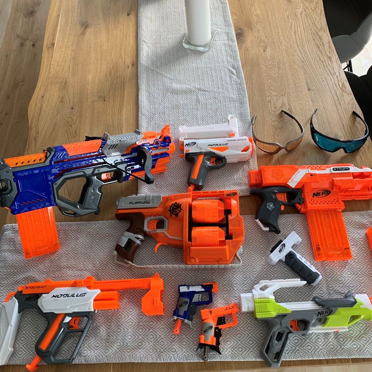 8 NERF WAFFEN + 2 NERF BRILLEN USW. | Kaufen auf Ricardo