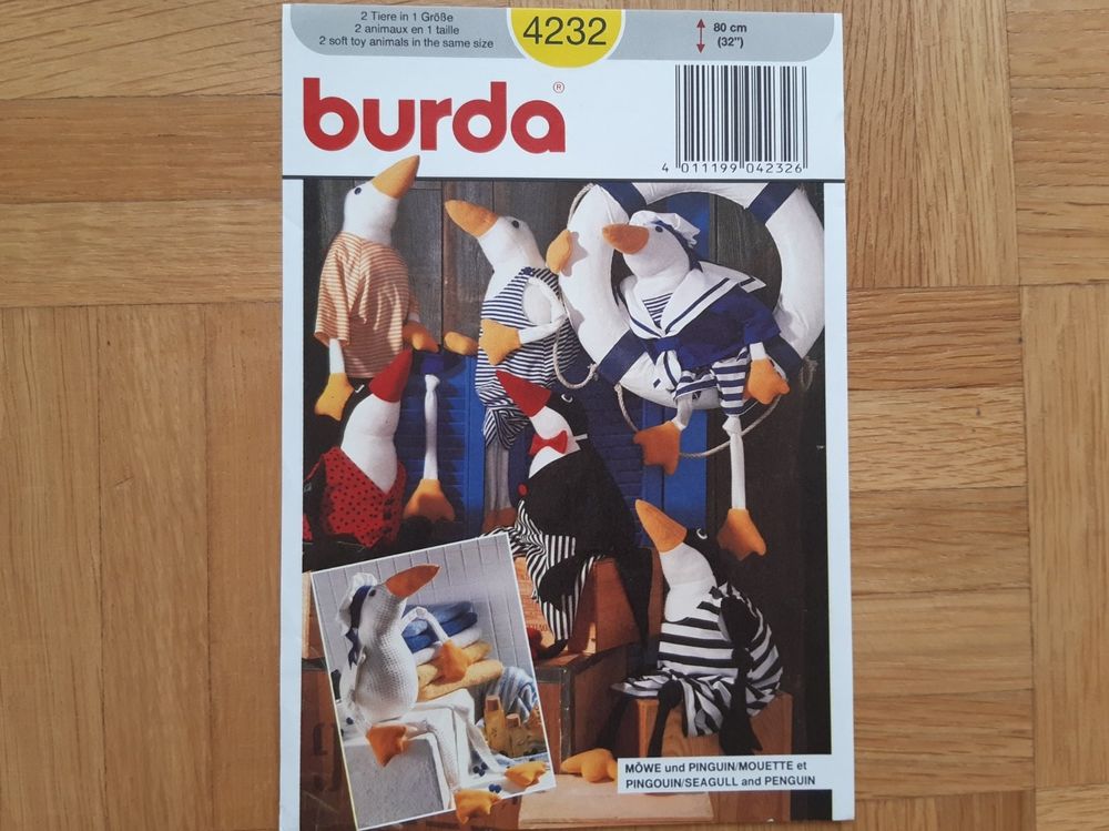 Schnittmuster burda 4232 – Möve und Pinguin (Gebraucht) in Windisch für ...