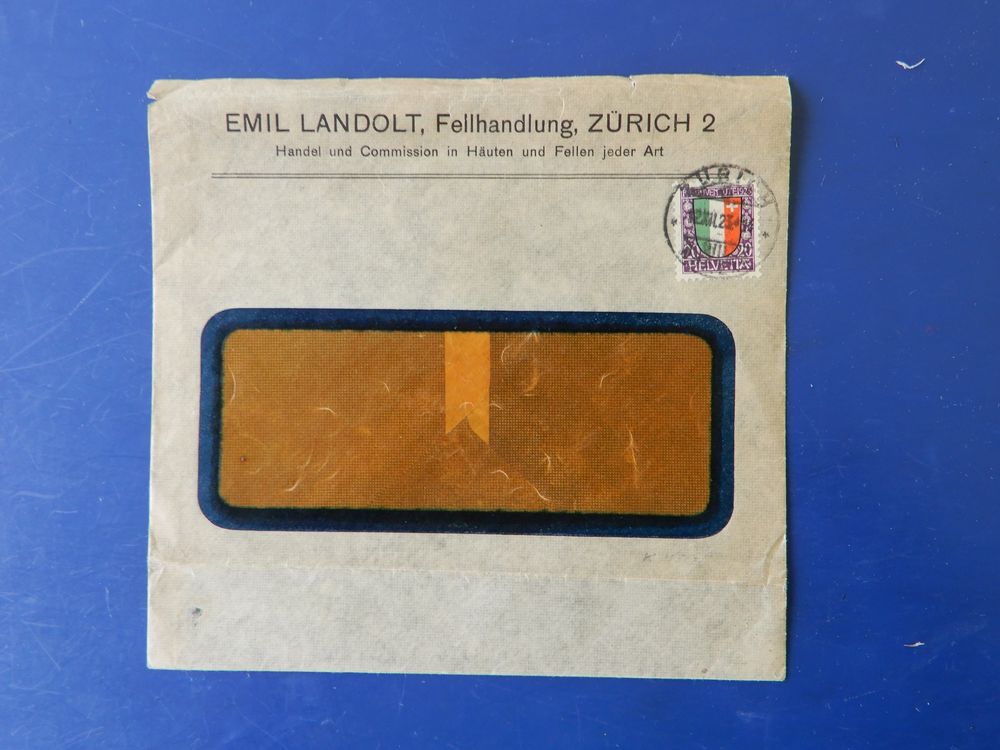 1923, 20 Rp Neuchatel auf E.Landolt Fellhandlung Zürich | Kaufen auf ...