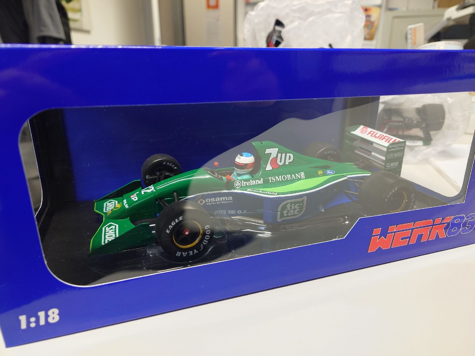 F1 Michael Schuhmacher Jordan Ford 1991 J191 Belgium GP 1/18 (Neu ...