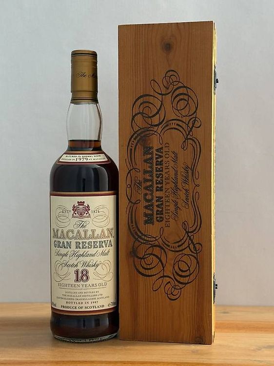 Macallan - Gran Reserva - 18Y - 1979 (Neu und originalverpackt) in Zofingen für CHF 2990 – mit ...