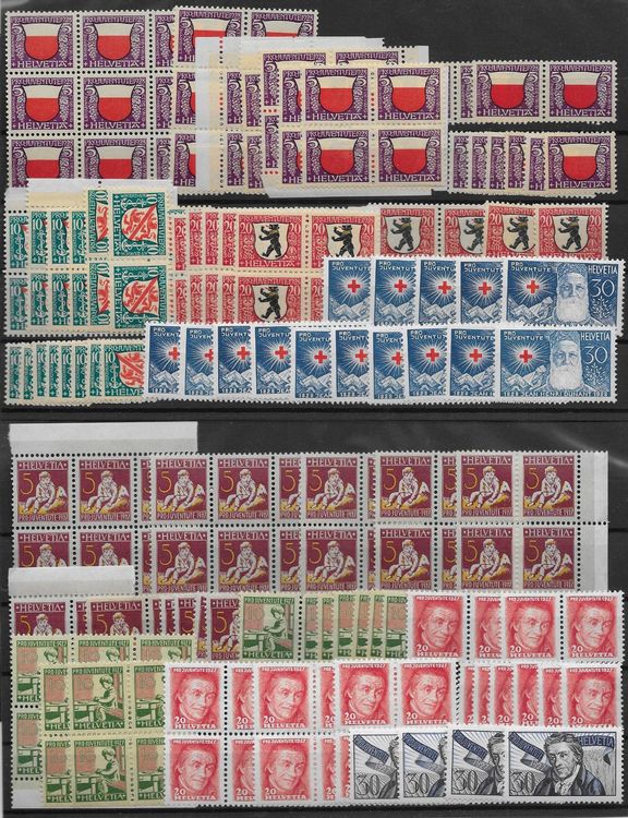 Konvolut 1927/ Pro JUVENTUTE ** Hoher KAT selten top ab 1.- | Kaufen auf Ricardo