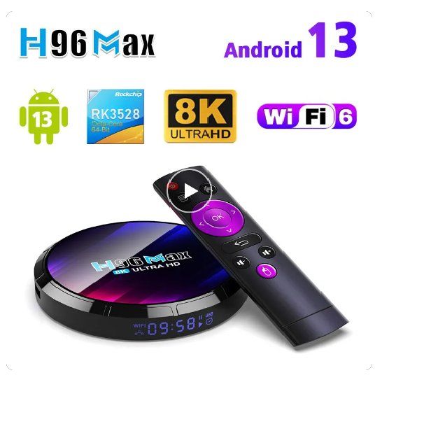 *Android TV Box Video Set Top Box, H96MAX, RK3528, 4 GB RAM (Neu und ...