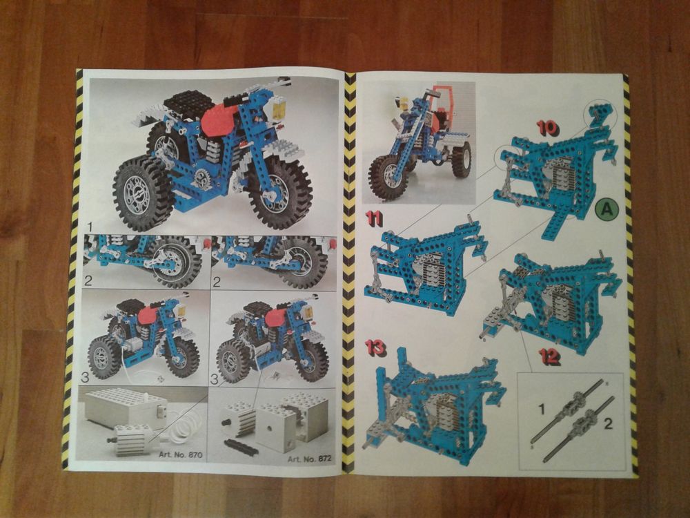 Lego Technics 857 Motorrad mit Seitenwagen | Kaufen auf Ricardo