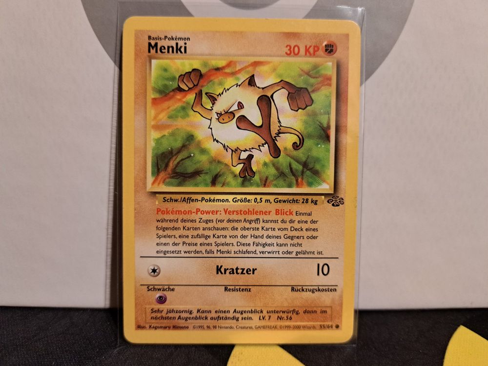 MENKI DSCHUNGEL / JUNGLE POKEMON KARTE 1999 | Kaufen auf Ricardo