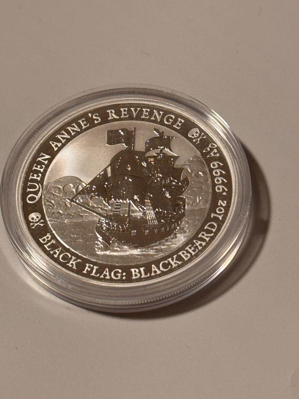 1 OZ Silber Black Flag - Queen Anne's Revenge Unze Tuvalu (Neu und ...