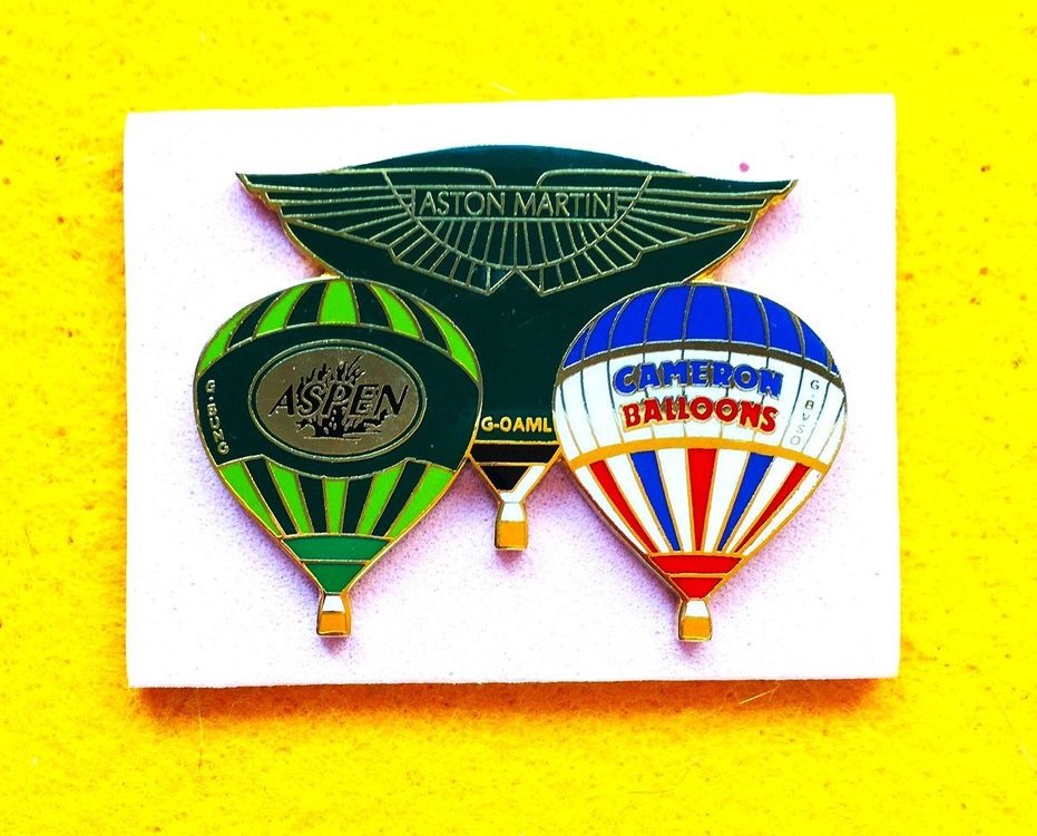 1 Pin mit 3 ver. Ballons von Aston Martin, Aspen + Cameron (Gebraucht ...