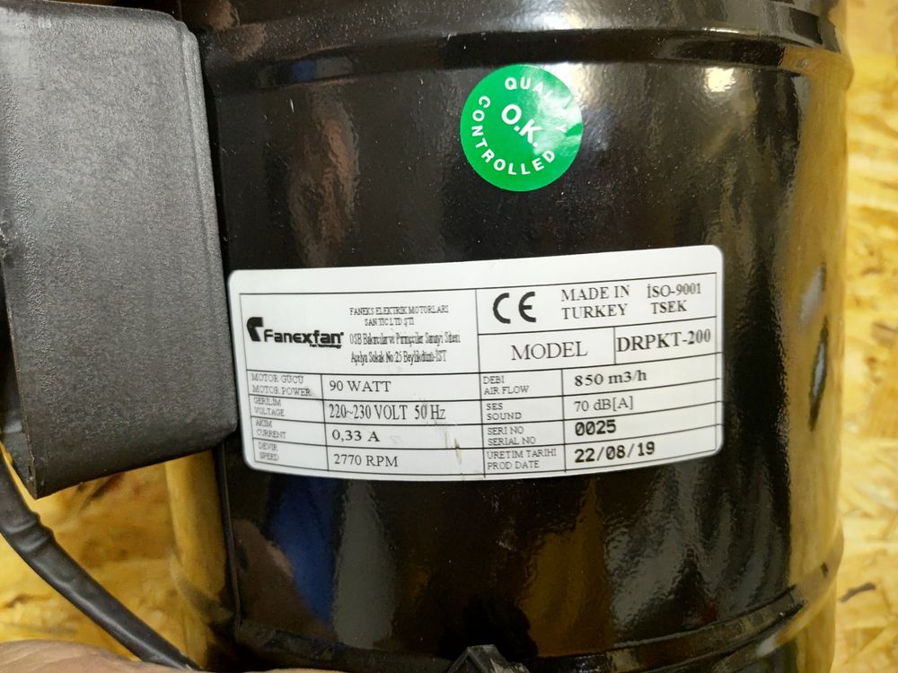 LÜFTER ROHRLÜFTER LÜFTUNG ABLUFT 230V 90 WATT PROFI | Kaufen auf Ricardo