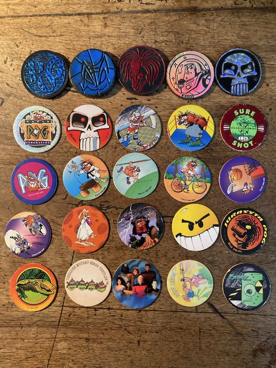 Original Pog Caps slammers from the 90s lot | Kaufen auf Ricardo