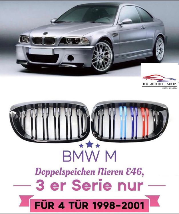 BMW E46, 3 er Serie M Doppelspeichen Nieren, Kühlergrill Neu | Acheter sur Ricardo