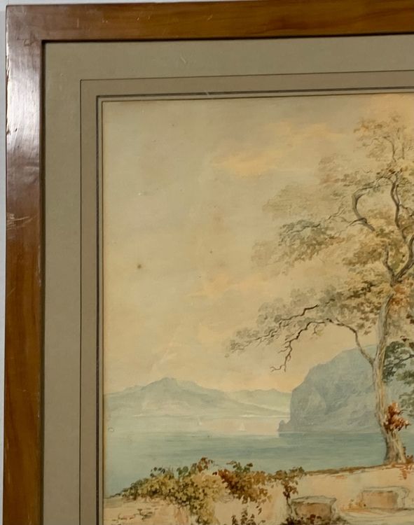 Antike Aquarelle Kloster Szene mit Mönche &Beschriftet (Gebraucht) in Root für CHF 15 – mit ...