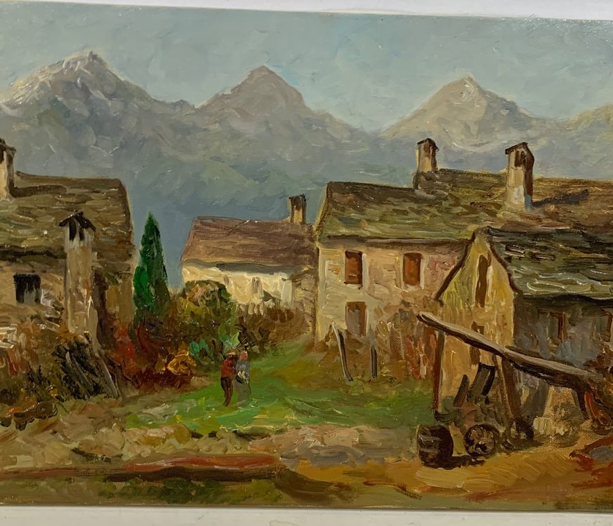 Ivan Meister Toscana mit Dorfansicht Gemälde | Kaufen auf Ricardo Ivan Meister Toscana mit Dorfansicht Gemälde | Kaufen auf Ricardo