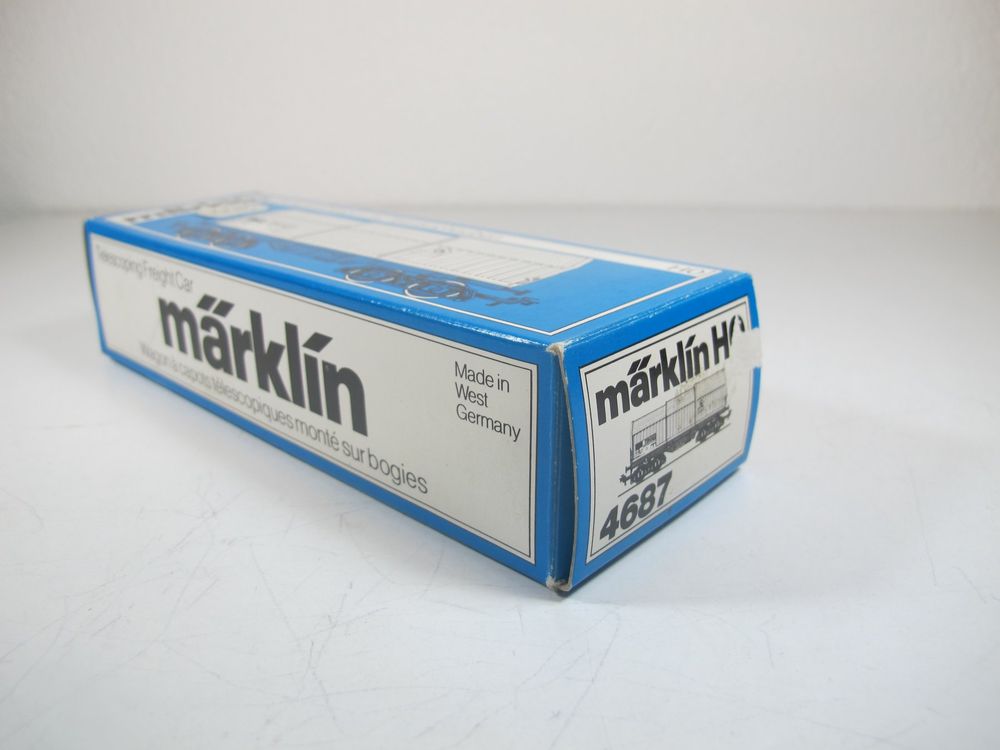 Märklin: 4687 Drehgestellwagen m. Teleskophauben (Gebraucht) in ...