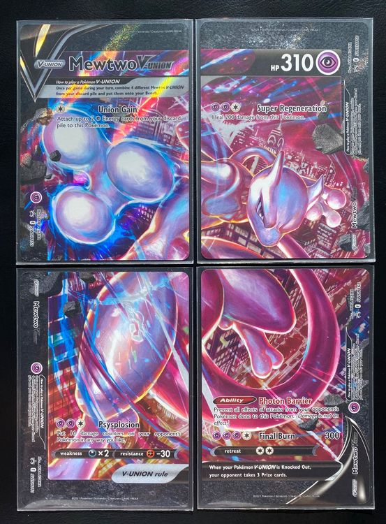 Mewtwo V-Union SWSH159/160/161/162 - Pokemon Promo (Gebraucht) in ...