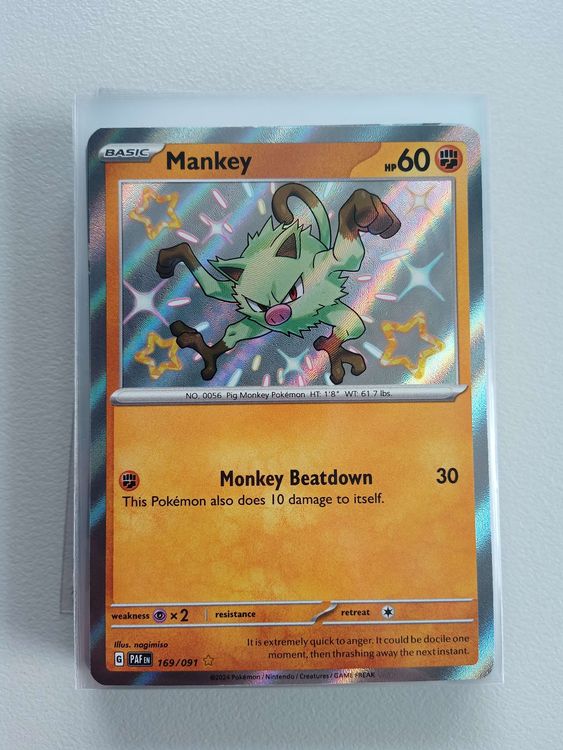 Mankey Shiny - Paldean Fates (Gebraucht) in Altstätten SG für CHF 3.95 ...
