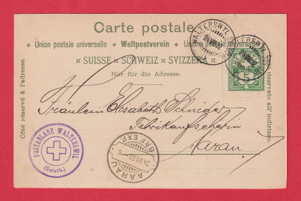 Gruss aus Walterswil-Rothacker (SO) 5-Bild Farb-Litho "Post" (Gebraucht) in Zürich für CHF 75 ...