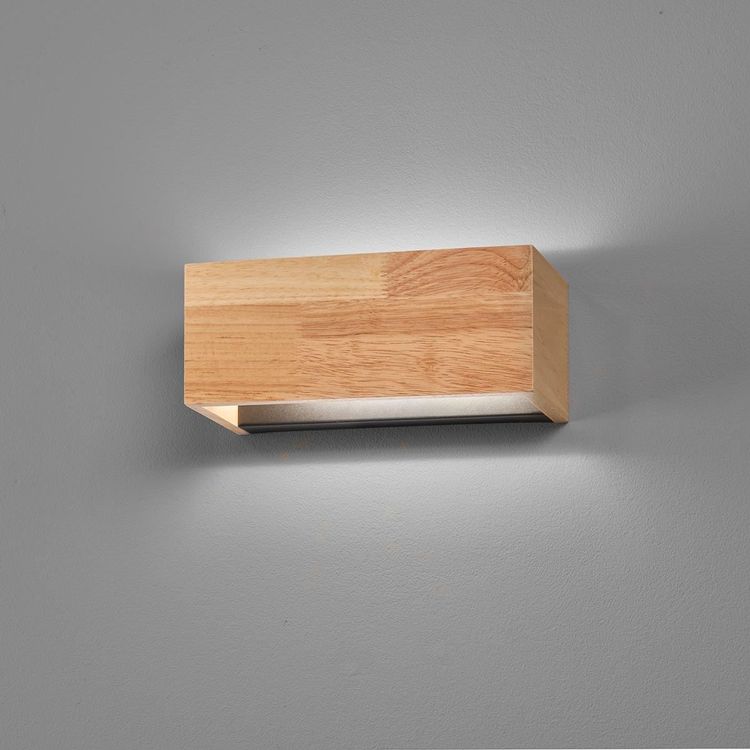 LED Wandleuchte, Holz, 25 cm x 10 cm | Kaufen auf Ricardo