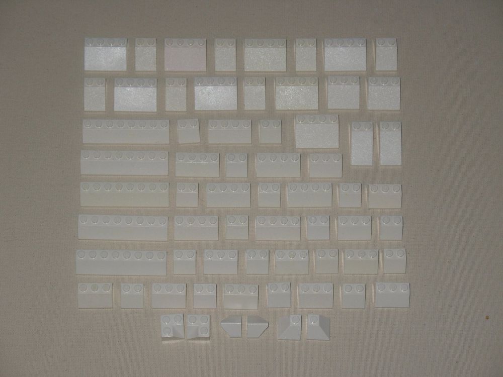 Lego 65 Dachsteine weiss (Gebraucht) in Mettmenstetten für CHF 12 – mit ...