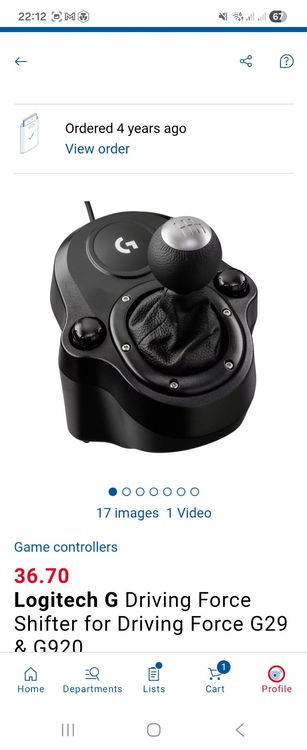 Logitech G29 Driving Force + Gear Switch for G29 (Gebraucht) in Basel ...