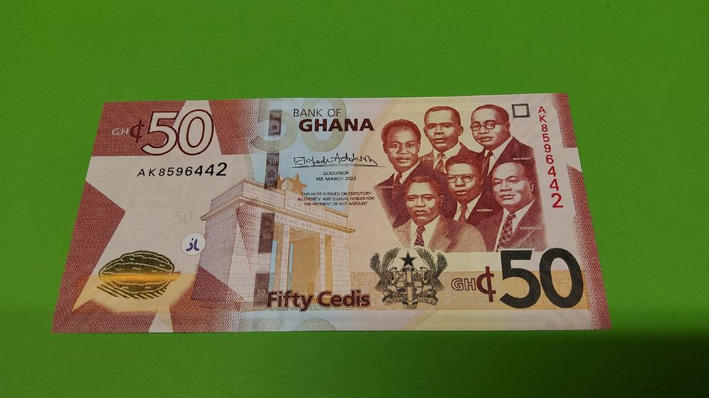 Ghana 50 Cedis Banknote, Neue unzirkulierte Note! (Neu und ...