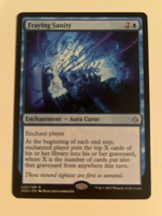 1 x Fraying Sanity - Magic: The Gathering - MtG (Gebraucht) in Kriens ...