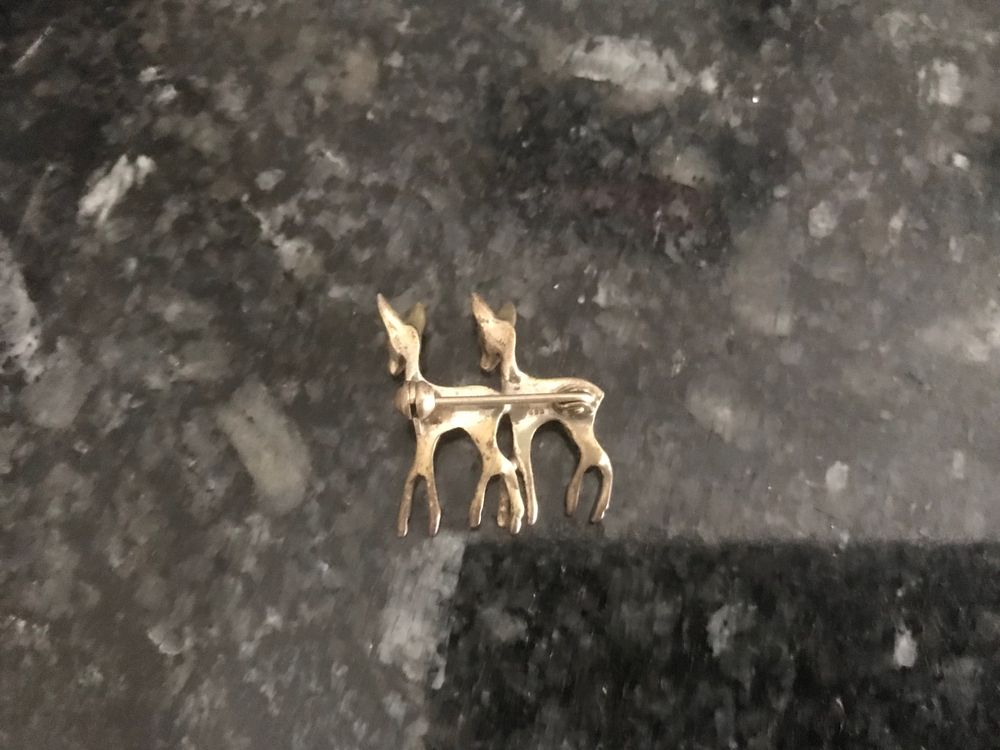 Vintage Art Deco Zwilling Reh Brosche | Kaufen auf Ricardo