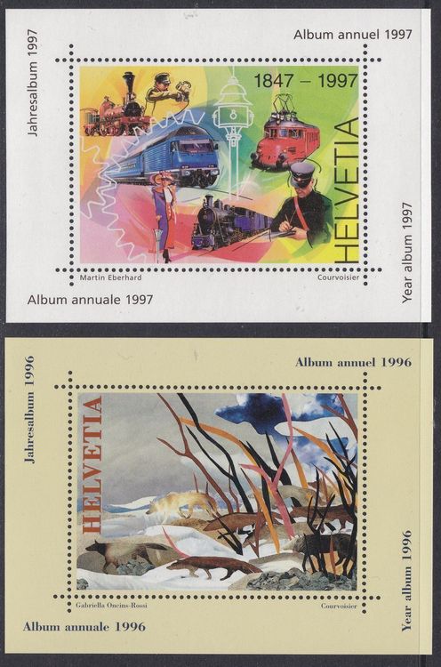 1980 - 1999 verschiede Vignetten 6 Stück aus Jahresbüchern (Neu (gemäss Beschreibung)) in ...