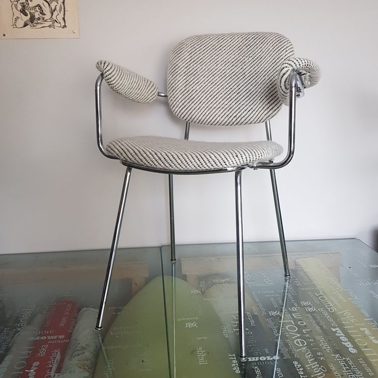 Chaise industrielle en métal chromé - Design Vintage (D'occasion) à ...