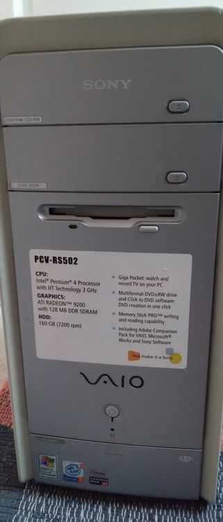 Sony Vaio PC (Gebraucht) in für CHF 11 – nur Abholung auf Ricardo kaufen