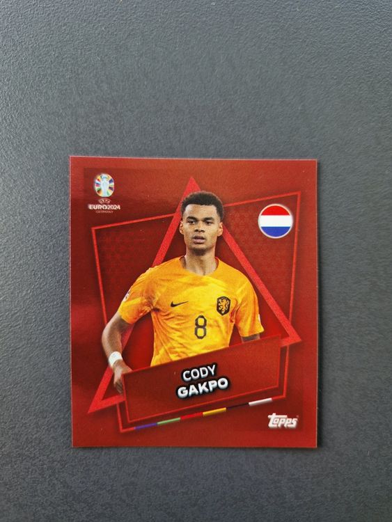 Topps UEFA Euros 2024 Sticker NED SP CODY GAKPO (Neu (gemäss ...