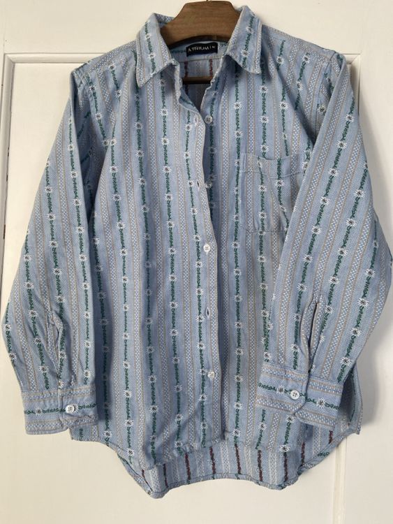 Frühlingshaftes Atrium Hemd Gr. M gestreift blau (Gebraucht) in ...
