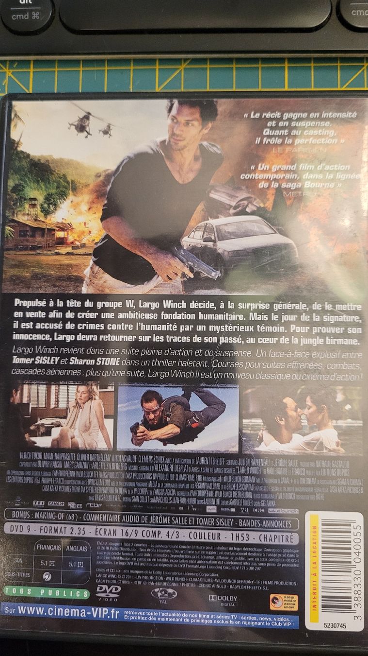 Largo Winch II DVD Action Thriller FR/EN (D'occasion) à Morges pour CHF ...
