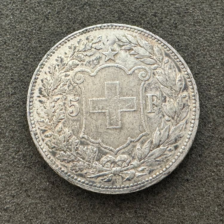 5 Franken Schweiz Silber Frauenkopf 1890 | Kaufen auf Ricardo