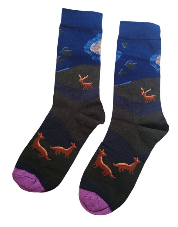 Socken Hirsch / Elch / Deer / Moose / Rentiere / Reh / Fuchs (Neu und ...