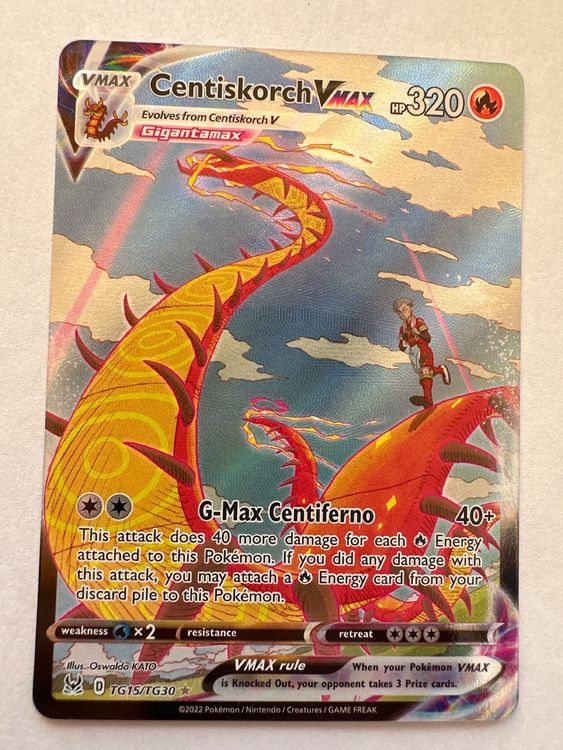 Pokemom Centiskorch VMAX Fullart Alt Art Mega TG15 Selten | Kaufen auf ...