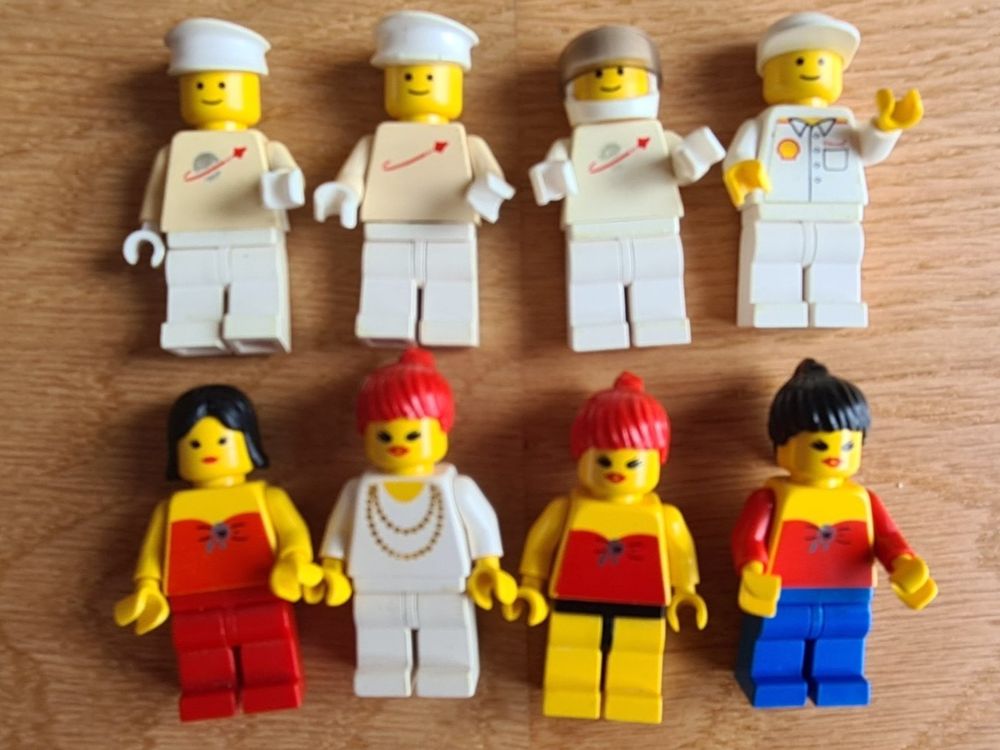 Original Vintage LEGO Minifiguren 90er: NASA, SHELL & Frauen (Gebraucht ...