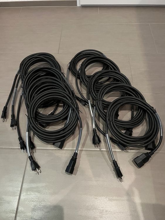 10x Verlängerungskabel 5-Meter / H07RN-F / 3x1,5mm / T12-T13 (Neu (gemäss Beschreibung)) in ...